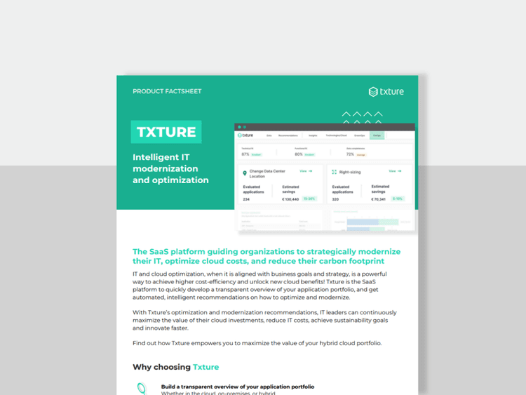 Factsheet: Why Txture platform - txture.io