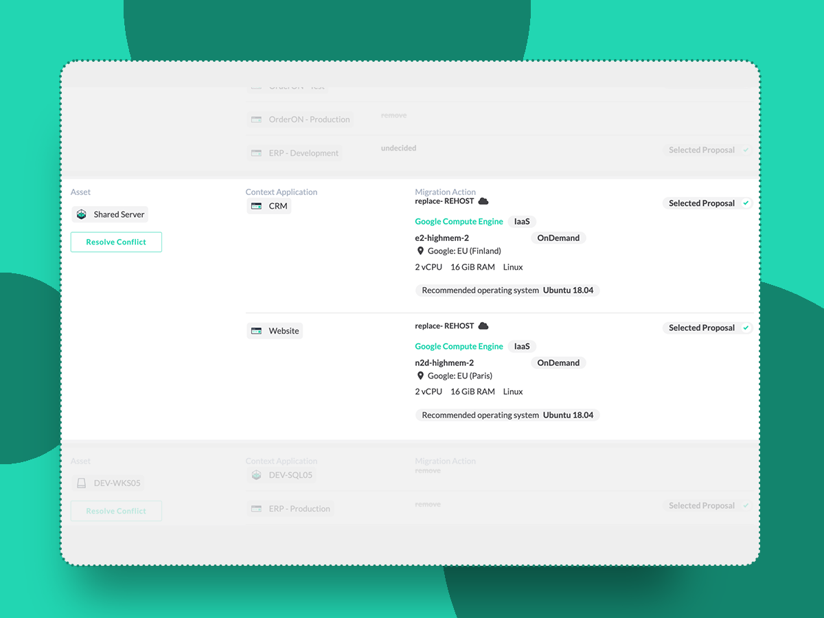 Handling shared infrastructure in cloud solution planning - txture.io